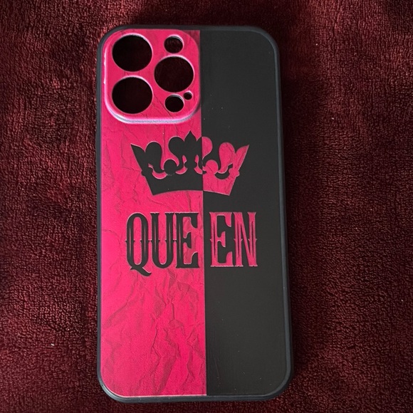 Cell Phones & Accessories | Queen Design Pink And Black Iphone 15 Pro ...